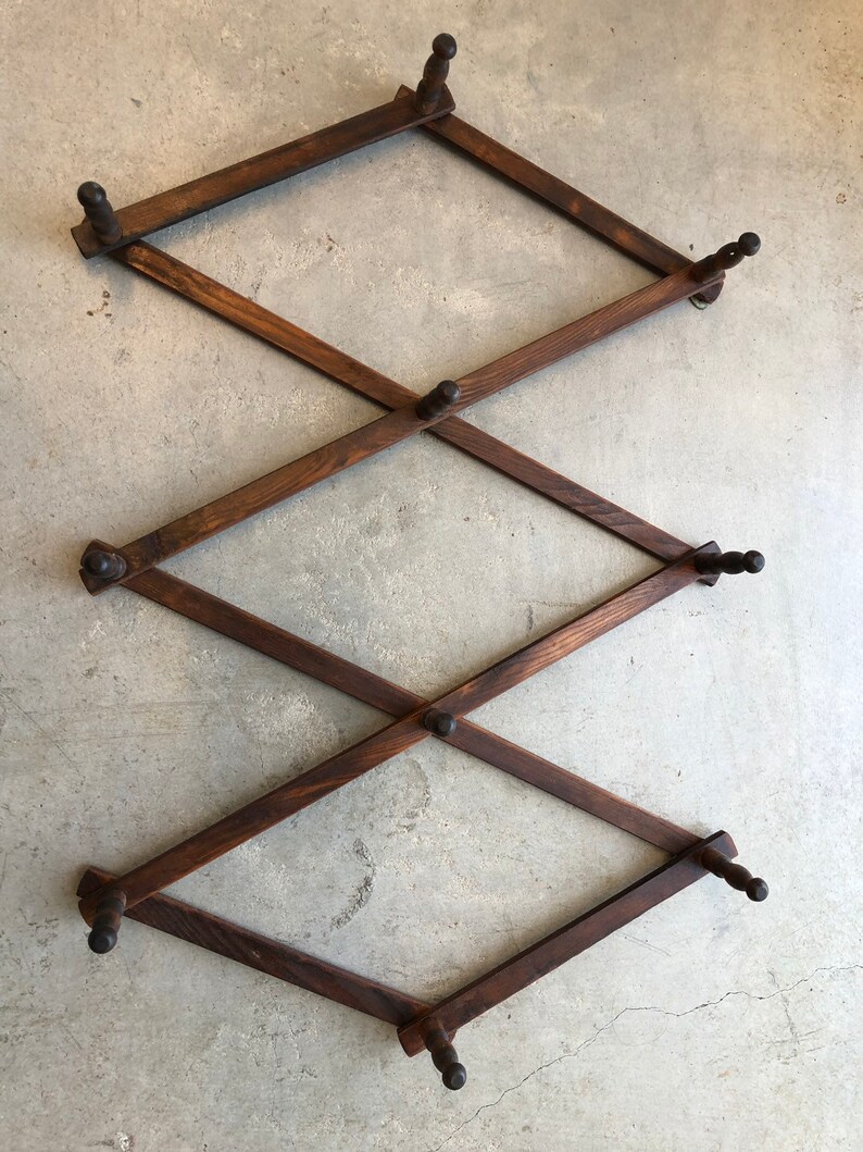 Wood Accordion Wall Peg Racks sold Individually - Etsy