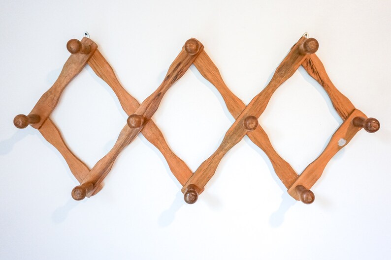 Wood Accordion Wall Peg Racks sold Individually - Etsy