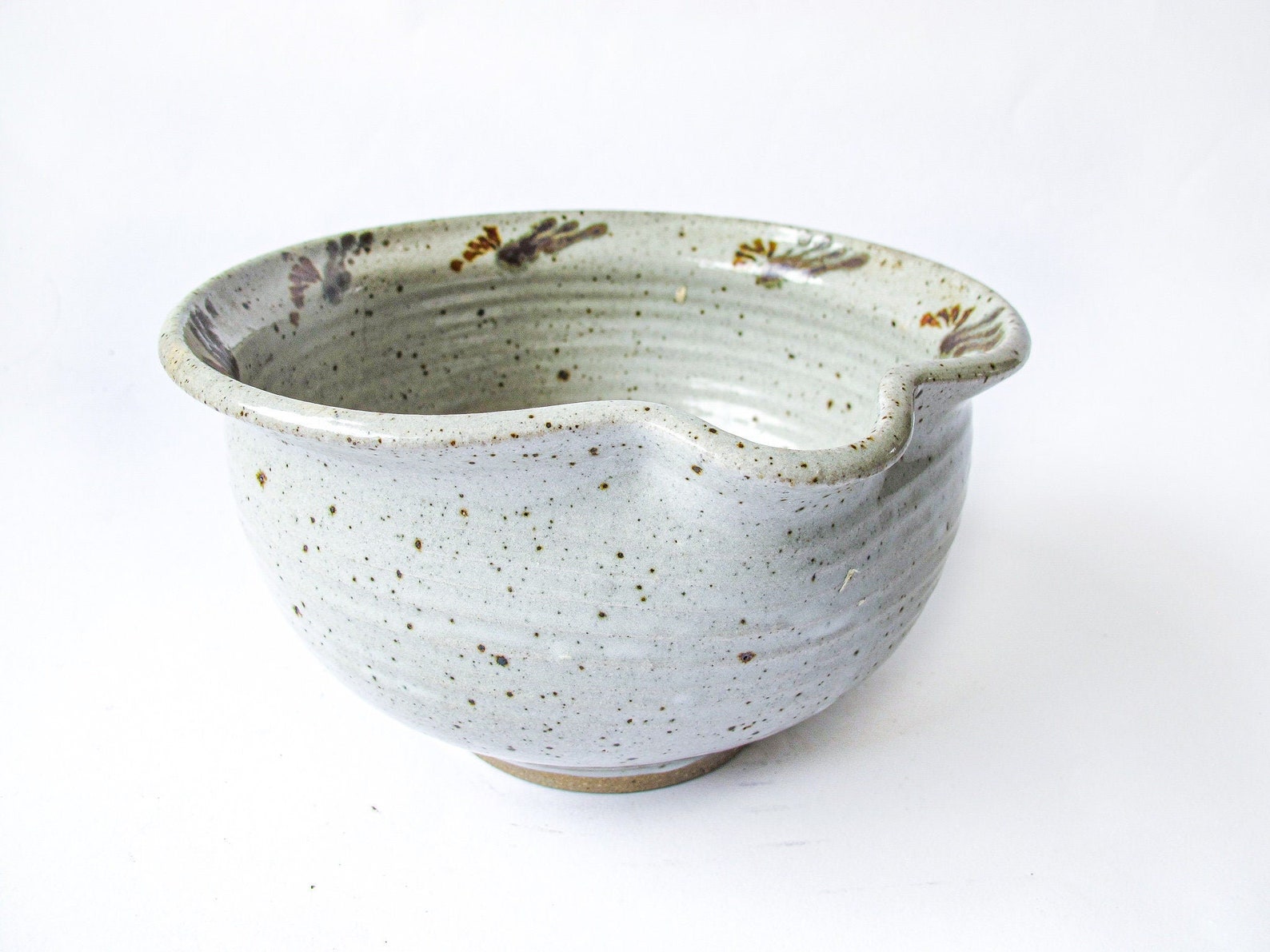 Ceramic Mixing Bowl With Spout and Handle - Etsy