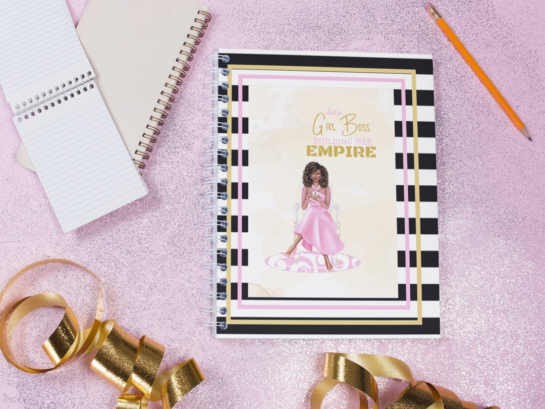 Girl Boss Journal Customizable Planner Black Girl Magic - Etsy