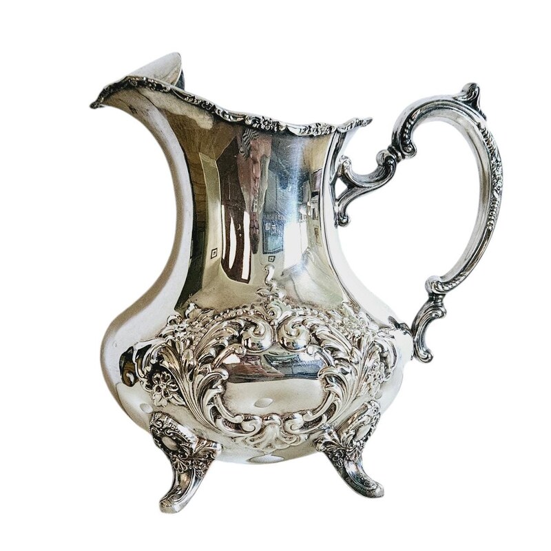 Silver Plate Pitcher - Etsy