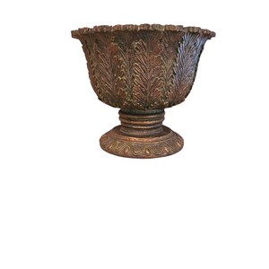 Vintage Decorative Planter, Neoclassical Style Home Decor, Large Footed ...