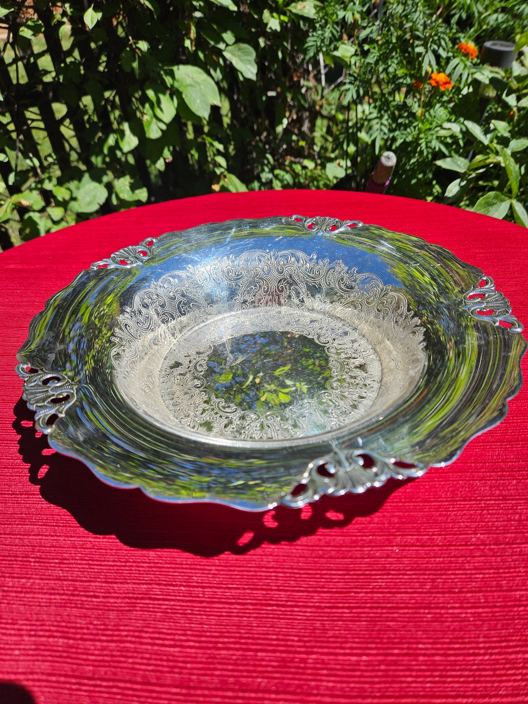 Vintage Silver by Boardman Bowl, Silverplate Serving Bowl, Fruit Bowl ...