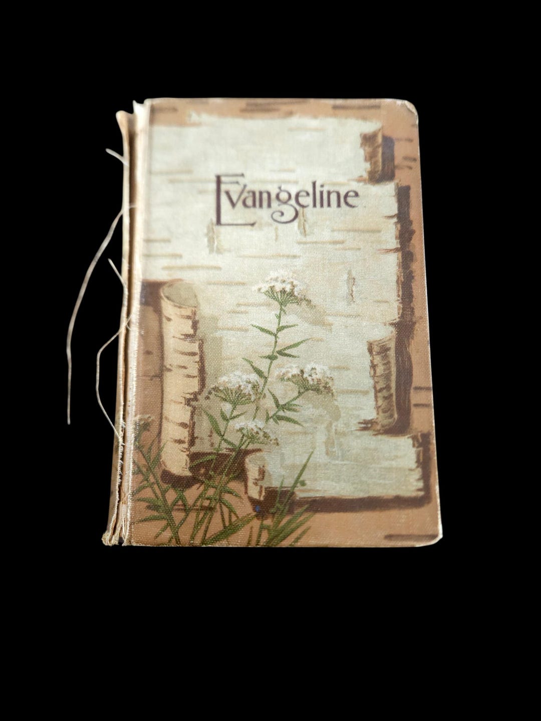 Antique 1893 Evangeline Henry Wadsworth Longfellow Crowell Birch Bark ...