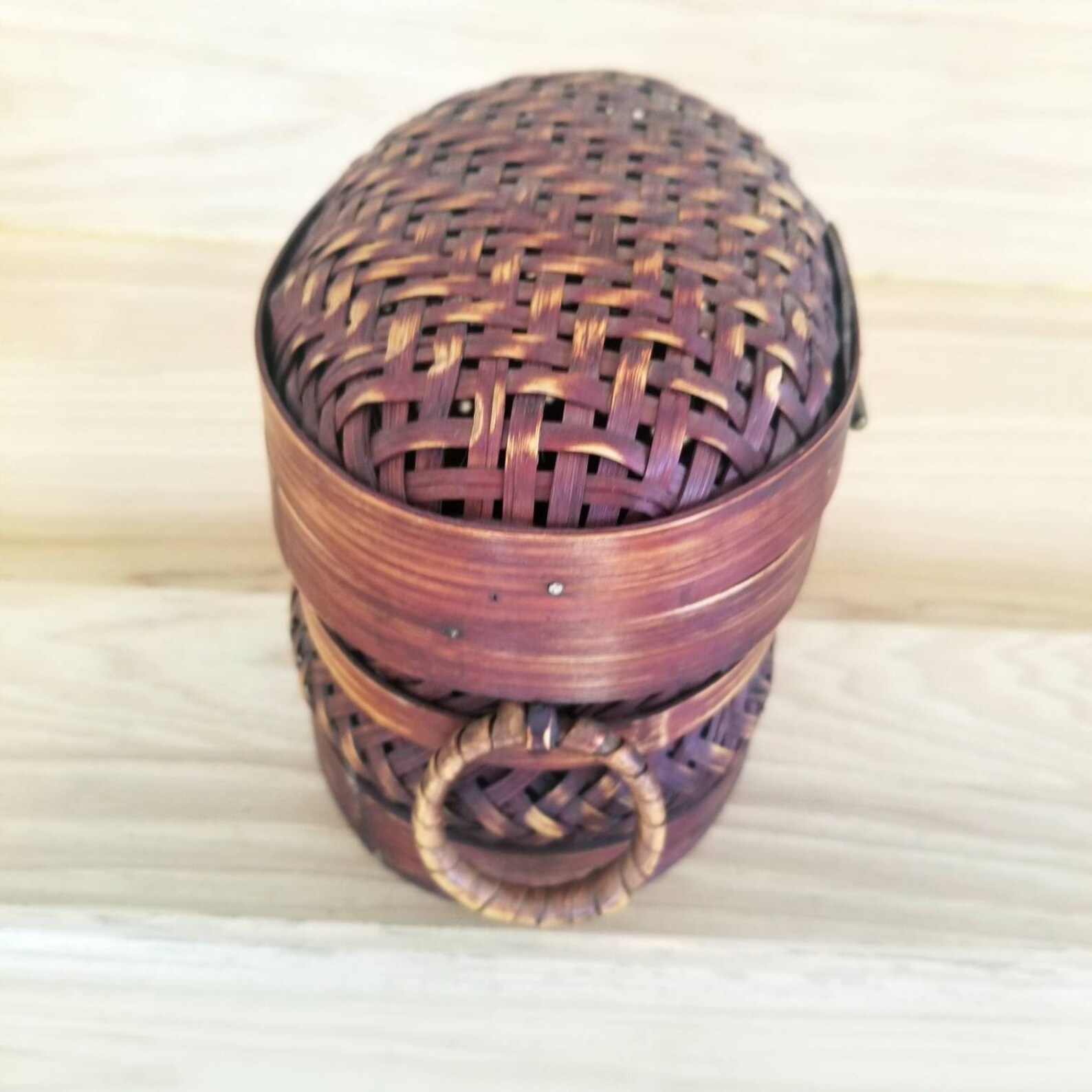 Vintage Wicker Trinket Box for Storage, Miniature Chest, Decorative ...