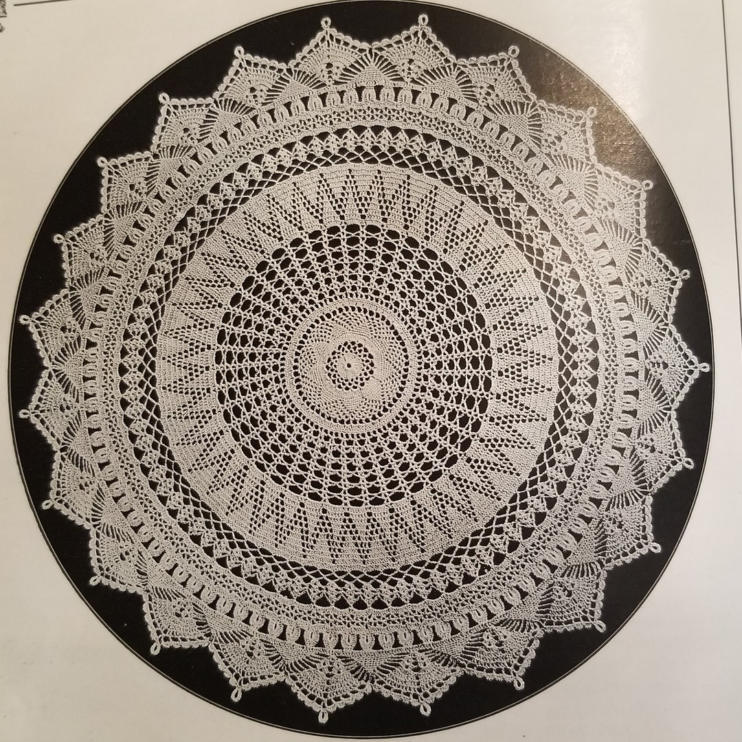 1920 Antique Doily Crochet Pattern, Crochet Between Meal Centerpiece Pattern, Crochet Doily ...