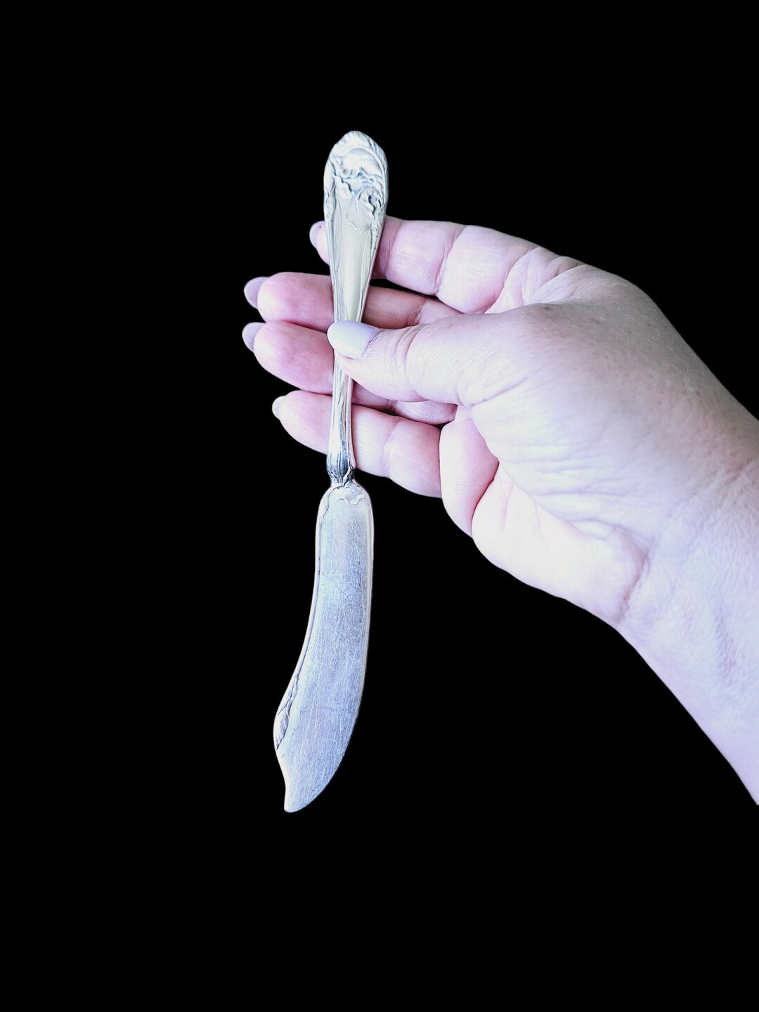 Antique Community Silver Triple Plus Butter Knife, Fleur De Luce ...