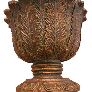 Vintage Decorative Planter, Neoclassical Style Home Decor, Large Footed ...