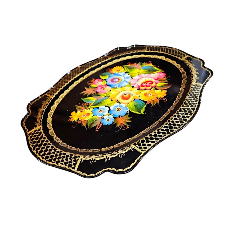 Russian Metal Tray - Etsy