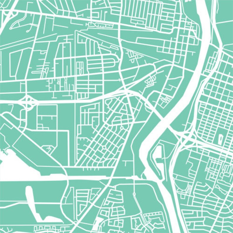 West Sacramento Map Art California Poster Print - Etsy