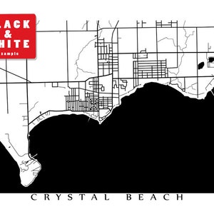 Crystal Beach, ON Map - Canada Wall Art - Fort Erie, Ontario - Niagara ...