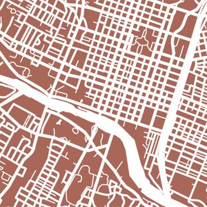 Austin Map Art Print - Texas Poster - Etsy