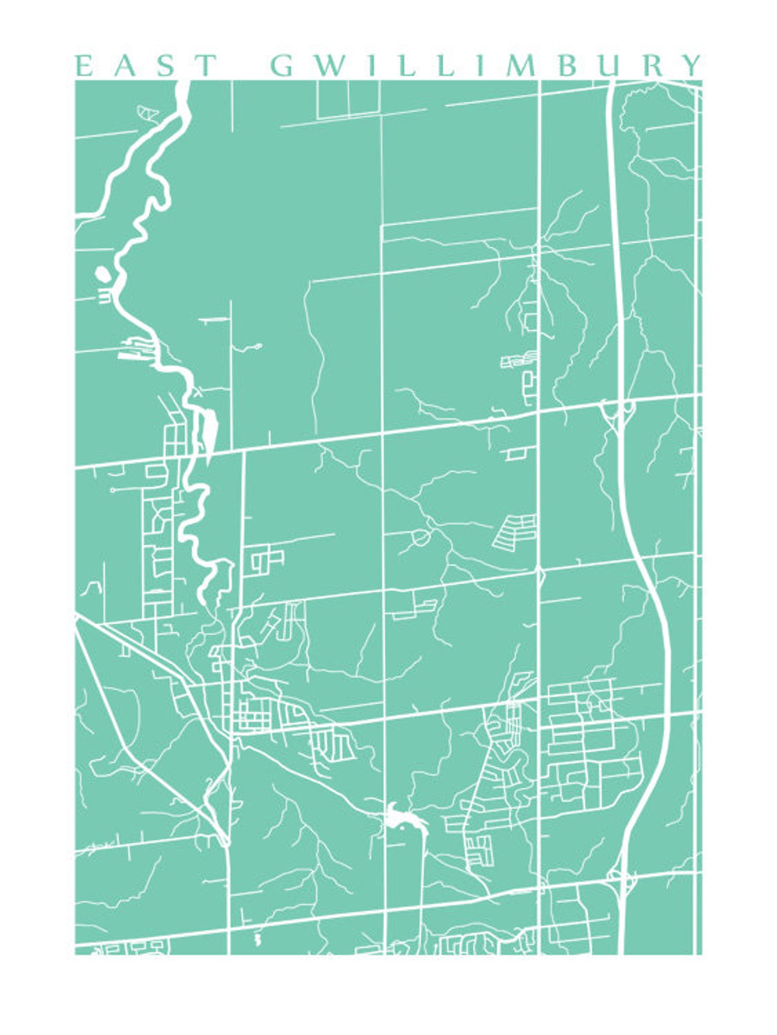 East Gwillimbury ON Holland Landing Map Print - Etsy