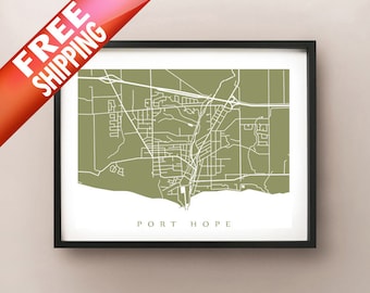 Port Hope Map - Etsy