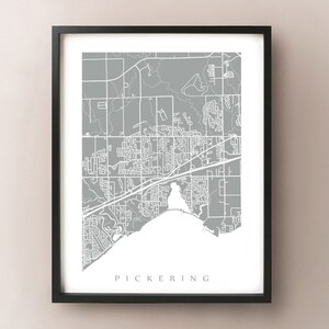 Pickering, Ontario Map Print - Etsy