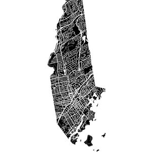 New Rochelle, NY - City Limits Map Print - Etsy