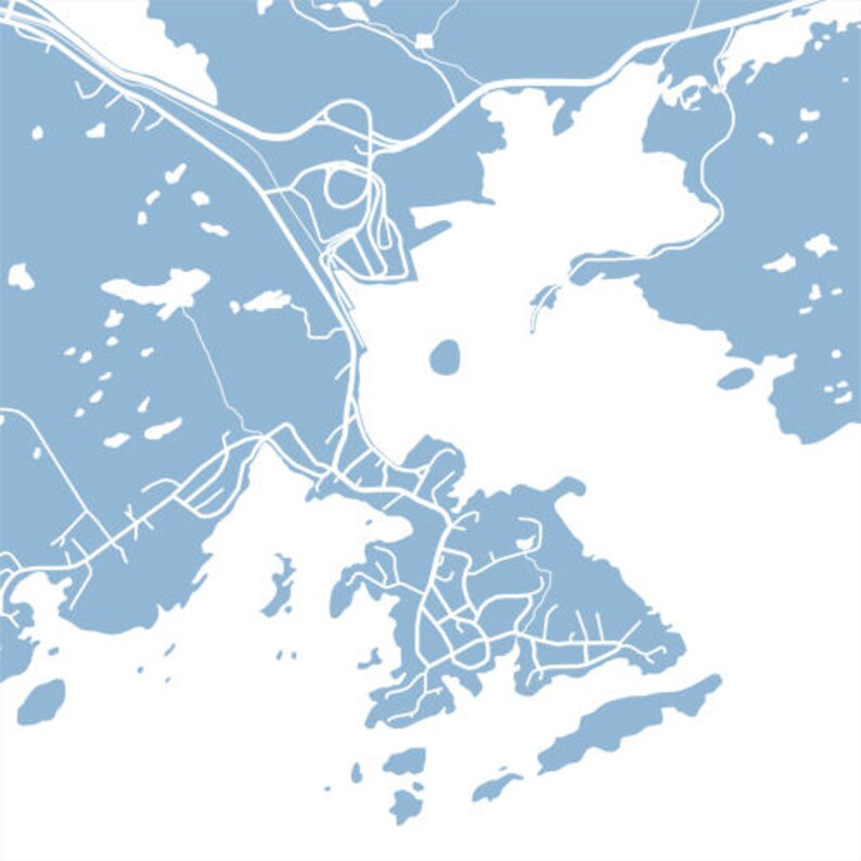 Port Aux Basques NL Map Newfoundland Poster Channel - Etsy