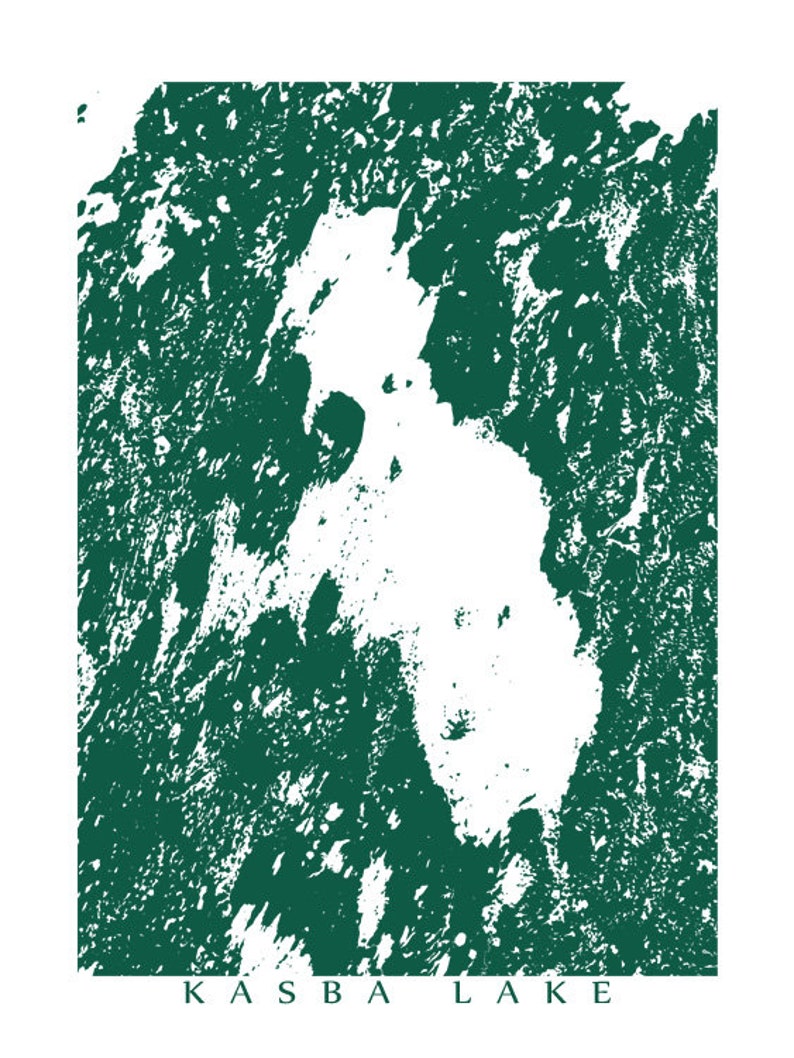 Kasba Lake Map Print Northwest Territories Nunavut Canada - Etsy