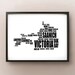 Victoria Typography Map, British Columbia Text Art Print - Etsy