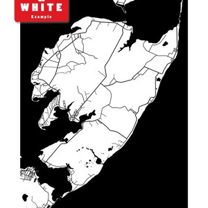 Lamèque Island Map - New Brunswick Art Poster - Etsy