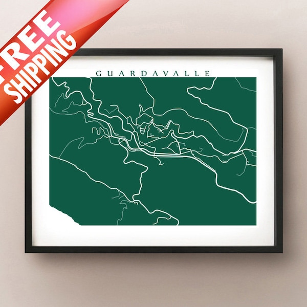 Guardavalle Map - Etsy
