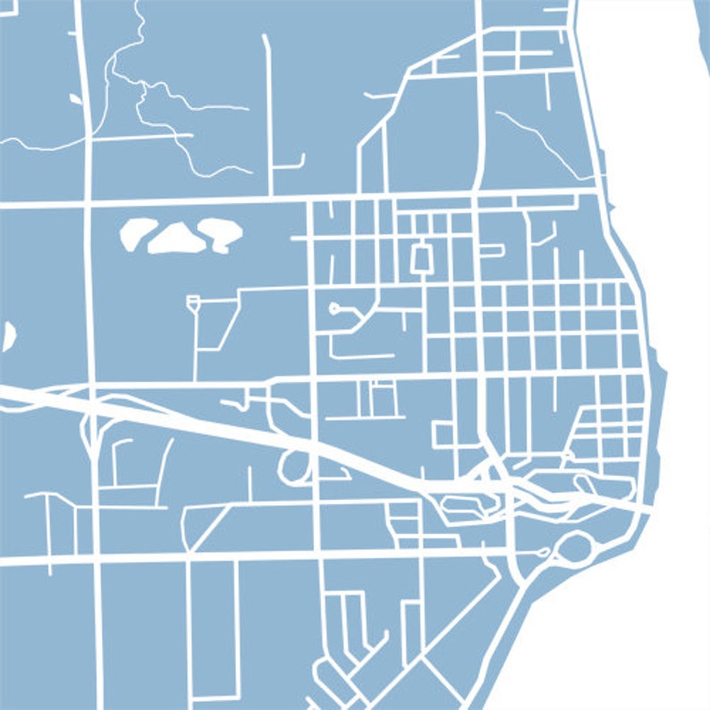 Fort Erie ON Map Canada Wall Art Ft Erie Ontario - Etsy