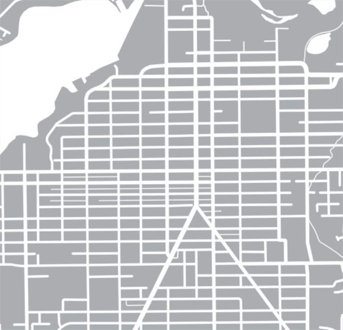 Holland, MI Map - Michigan Poster - Etsy