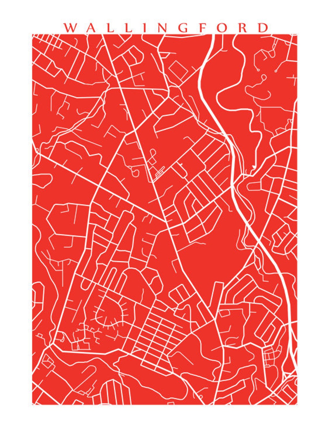 Wallingford, PA Map - Nether Providence Township, Pennsylvania Poster ...