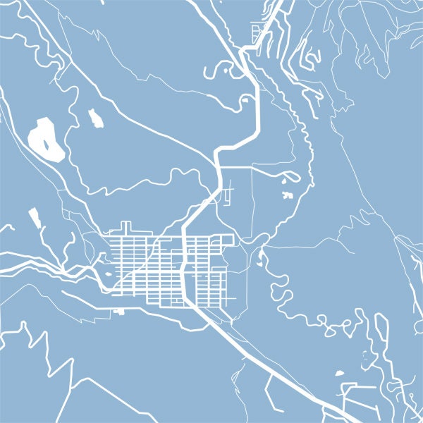 Crested Butte CO Map Print Colorado Poster | Etsy