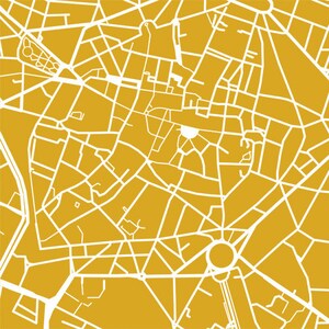 Dijon Map Print - France Art Poster - Etsy