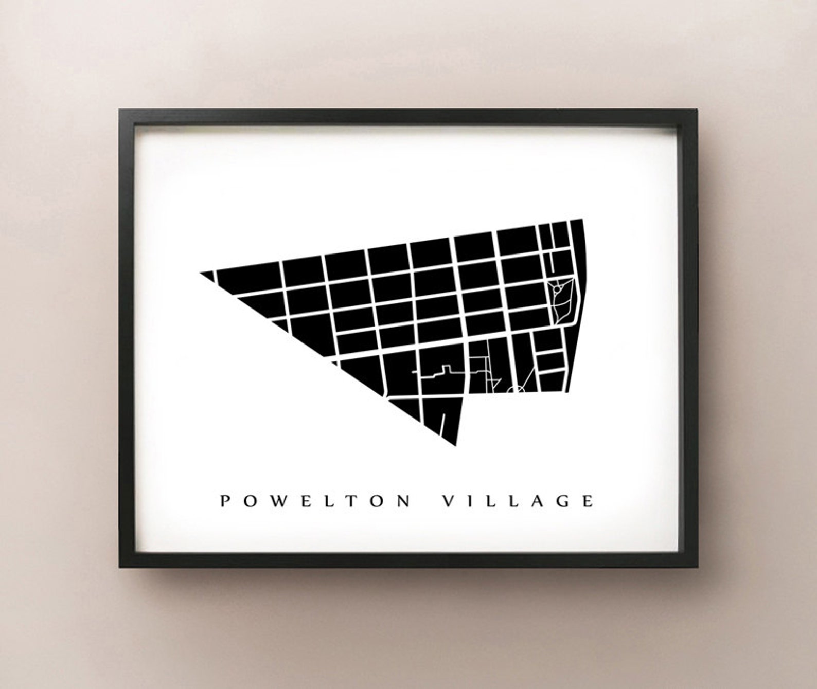 Powelton Village Map Philadelphia Neighbourhood Art Print - Etsy