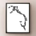 Eleuthera Island Typography Map - Eleuthera, Bahamas Print - Etsy