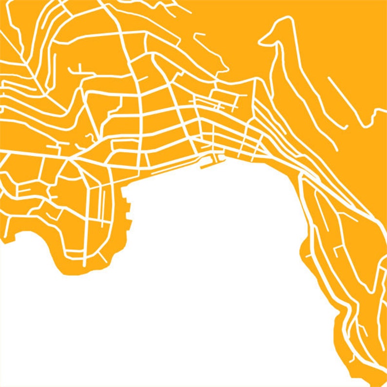 Sarandë Map Print - Albania Poster - Etsy