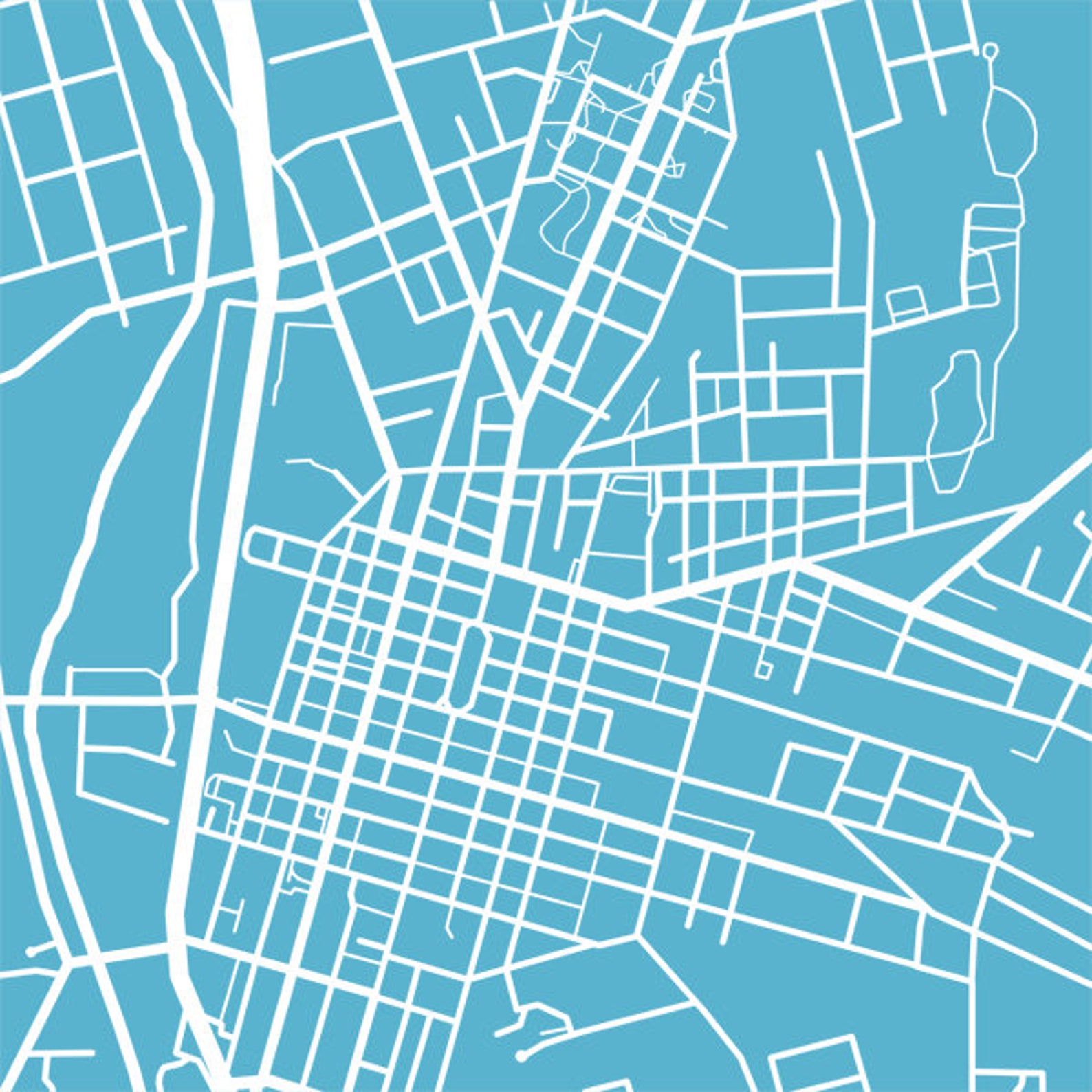 Meadville, PA Map - Pennsylvania Poster - Etsy