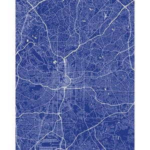 Atlanta Perimeter Map Print - Etsy
