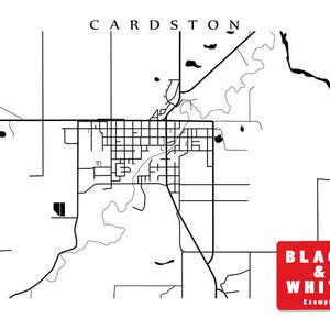 Cardston, Alberta Map Print - Etsy