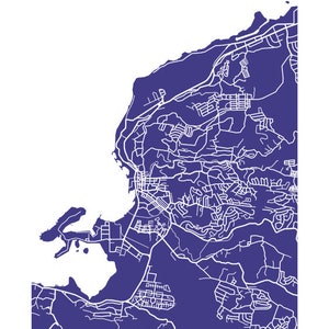 Montego Bay Map Print - Jamaica Poster - Etsy