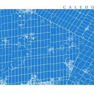 Caledon Map - Ontario Poster Art - Etsy