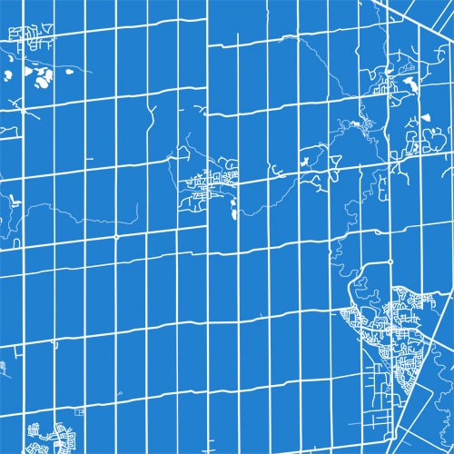 Caledon Map Ontario Poster Art - Etsy