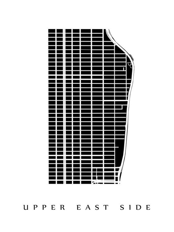 Upper East Side Manhattan Neighborhood Map Manhattan East Side Map