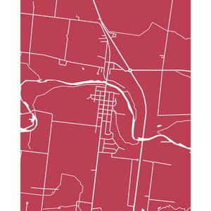 St Jacobs, ON Map - Ontario Poster Art - Etsy