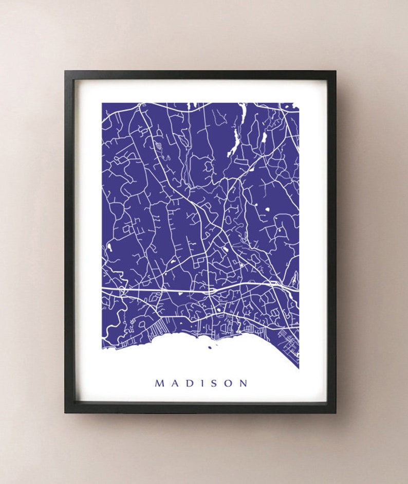 Madison CT Map Print - Etsy