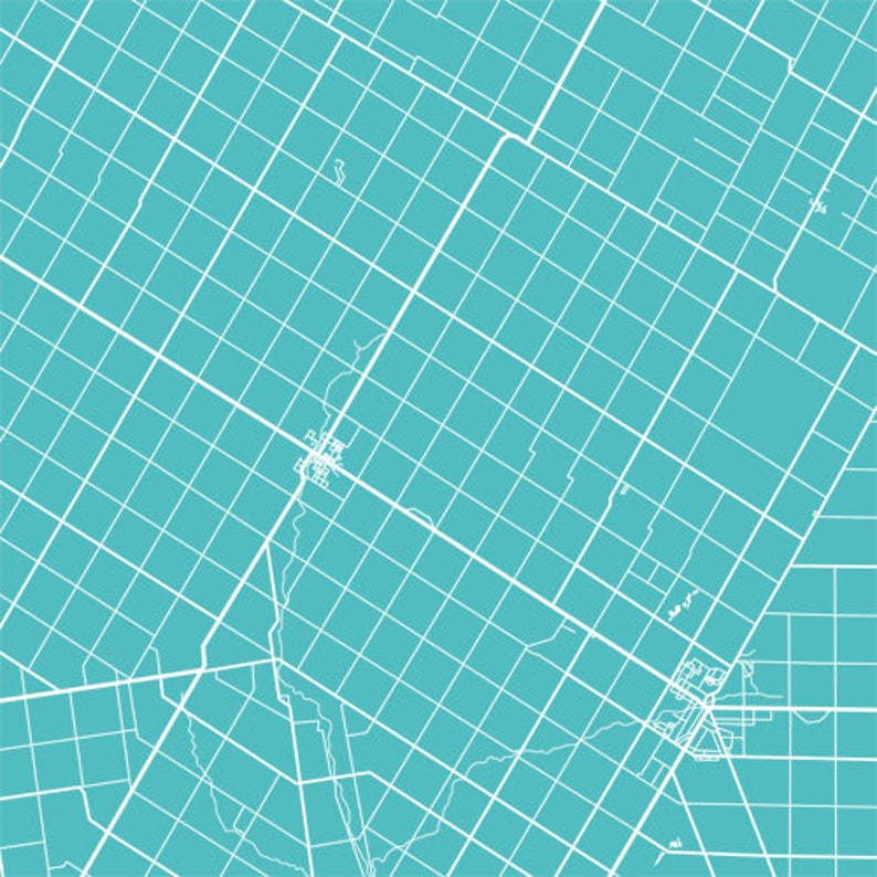 Perth County, ON Map - Ontario Print - Etsy