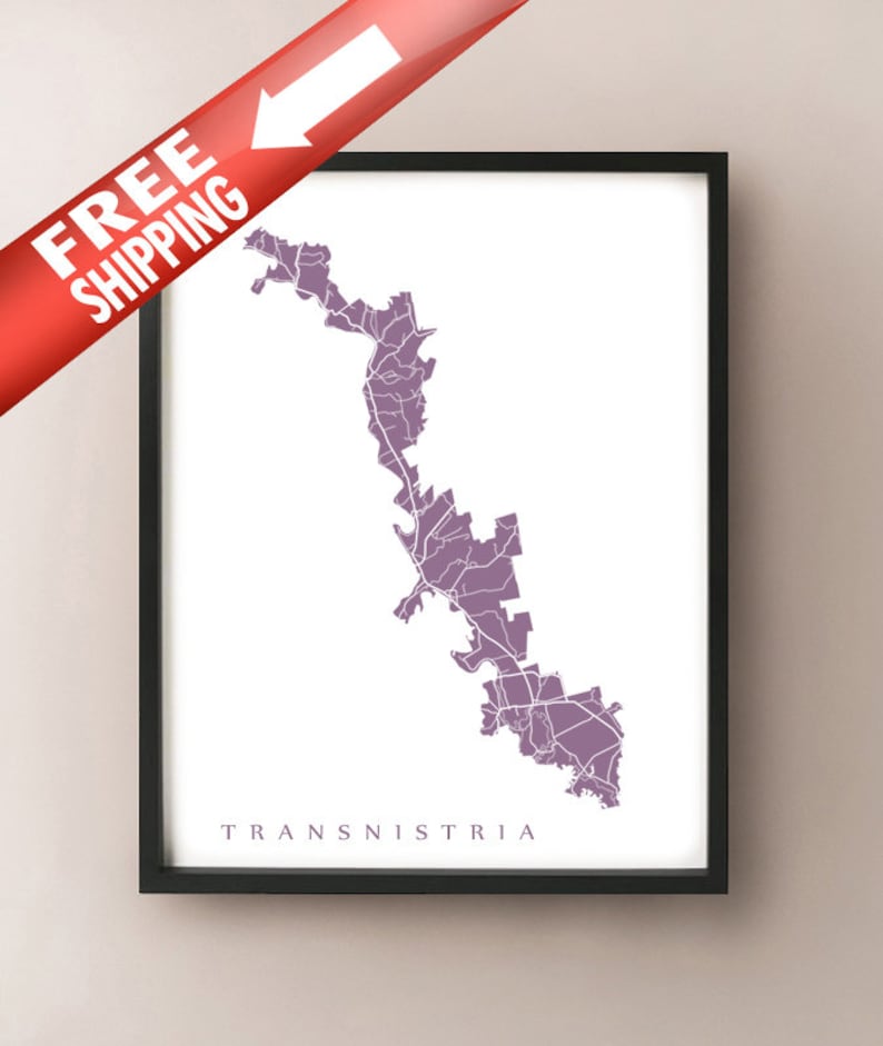 Transnistria Map Print Transdniestria Pridnestrovia - Etsy