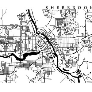 Sherbrooke Map Print - Etsy