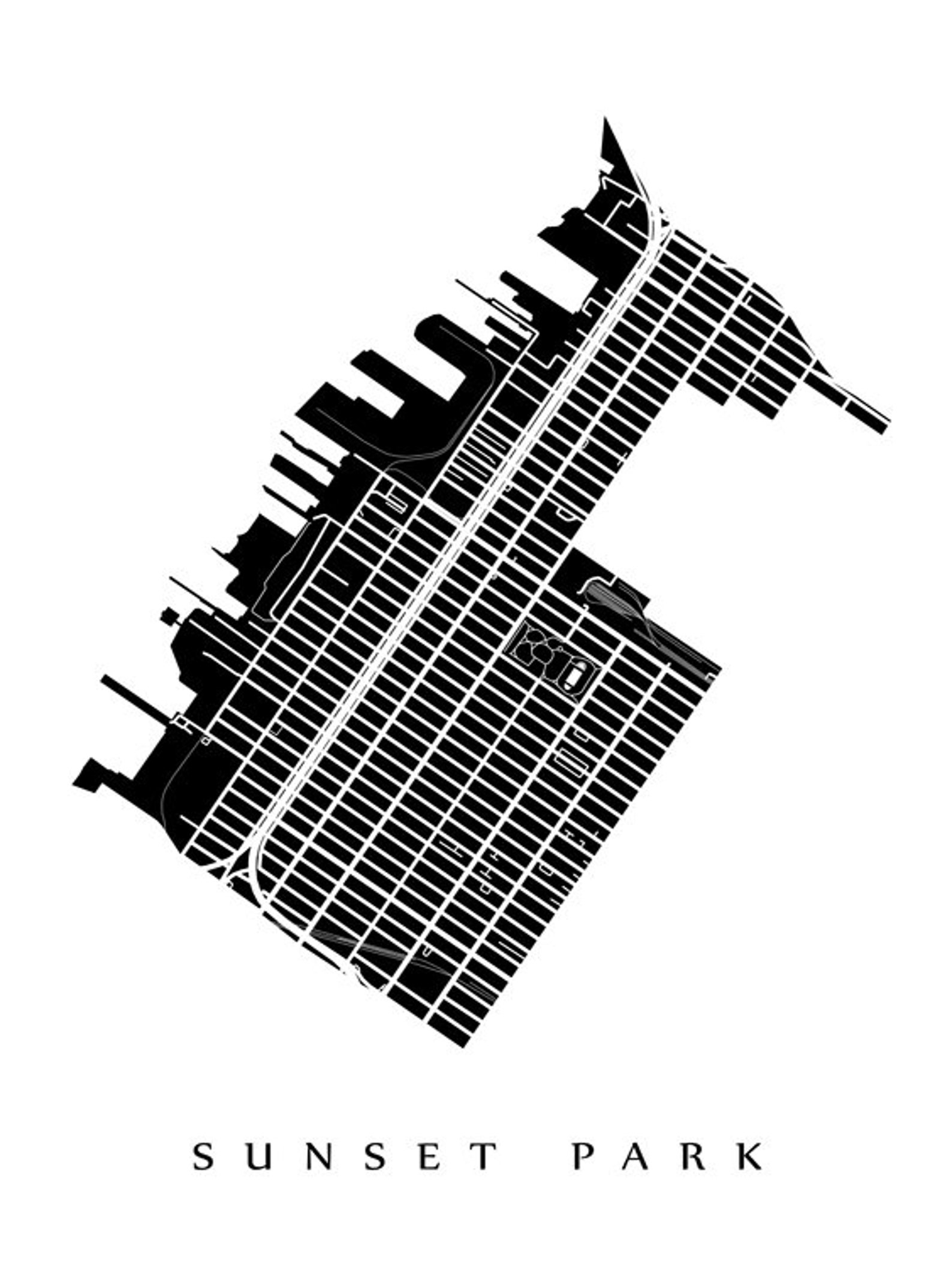 Sunset Park, Brooklyn - New York City Neighborhood Art Print - Etsy