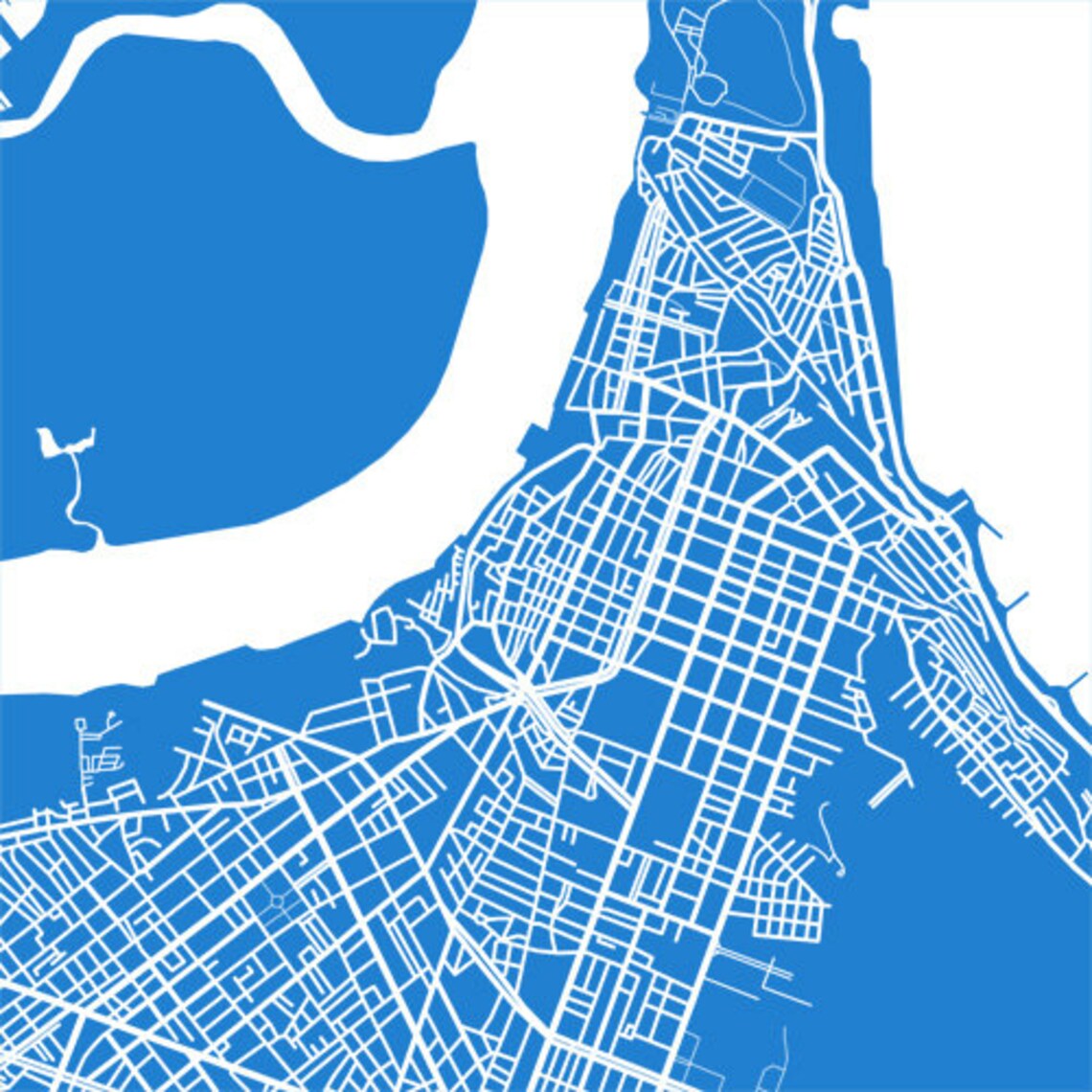 Natal Map Print - Brazil Poster - Etsy