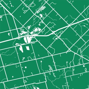 Puslinch, ON Map - Ontario Poster Art - Etsy UK