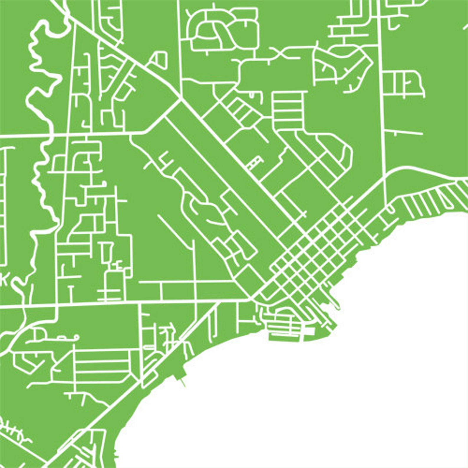 New Baltimore MI Map Michigan Poster - Etsy