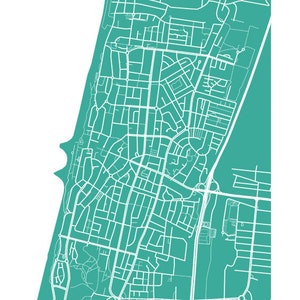 Netanya Map Print - Etsy